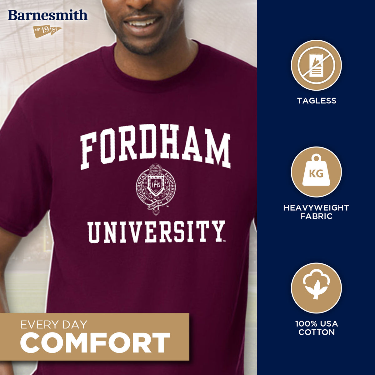 Fordham University Heritage T-Shirt (Maroon) – Barnesmith
