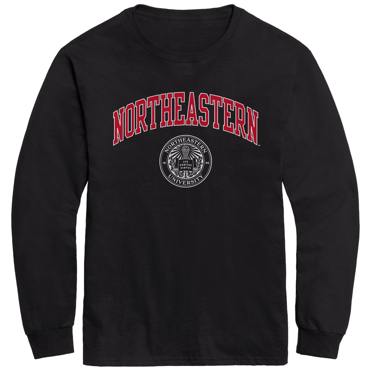 Northeastern University Heritage Long Sleeve T-Shirt (Black) – Barnesmith